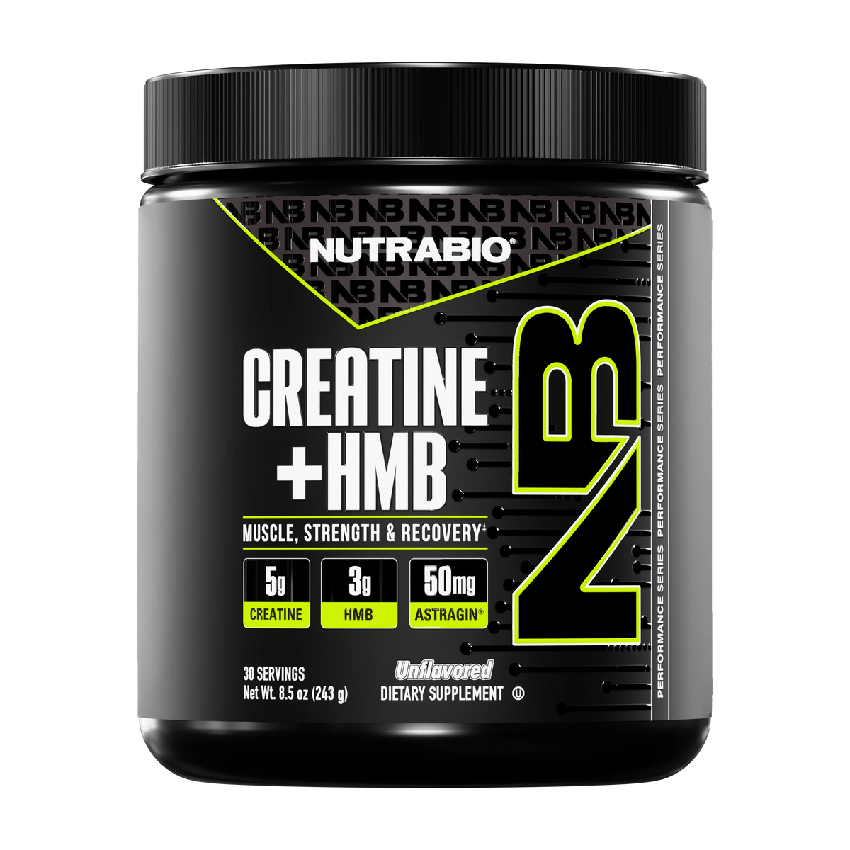 NutraBio Creatine + HMB | 5g Creatine + 3g HMB – Complete Health